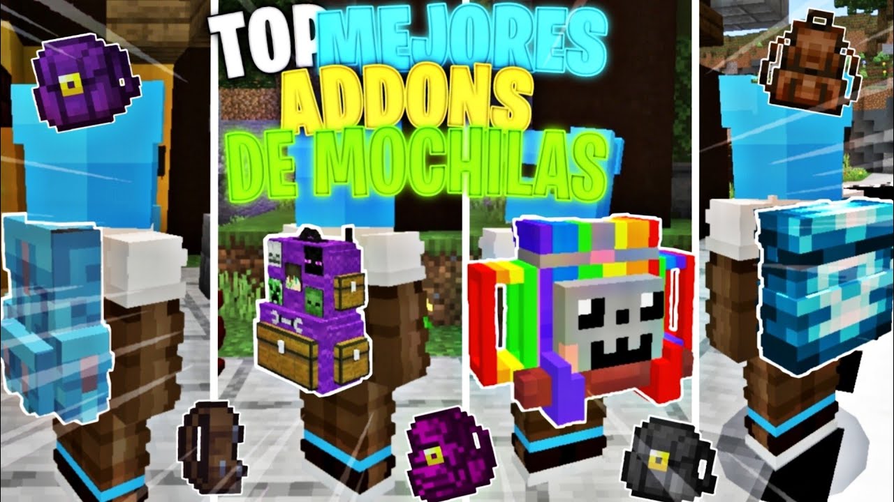 🎒TOP LOS MEJORES MODS/ADDONS DE MOCHILAS PARA MINECRAFT POKET EDITION ...