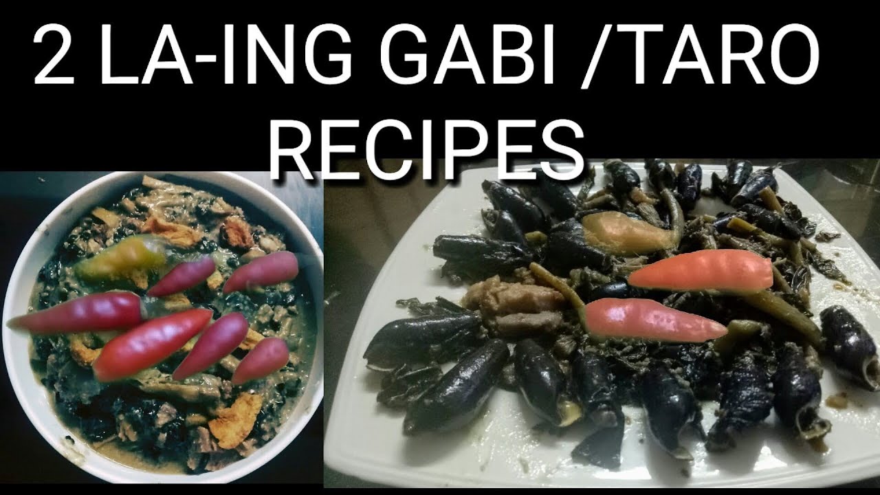 HOW TO PREPARE AND COOK LAING -GABI/TARO PLANT - YouTube
