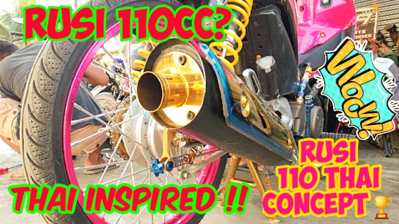 RUSI 110 thai concept, simpling build up at malinis,complete set gold ...