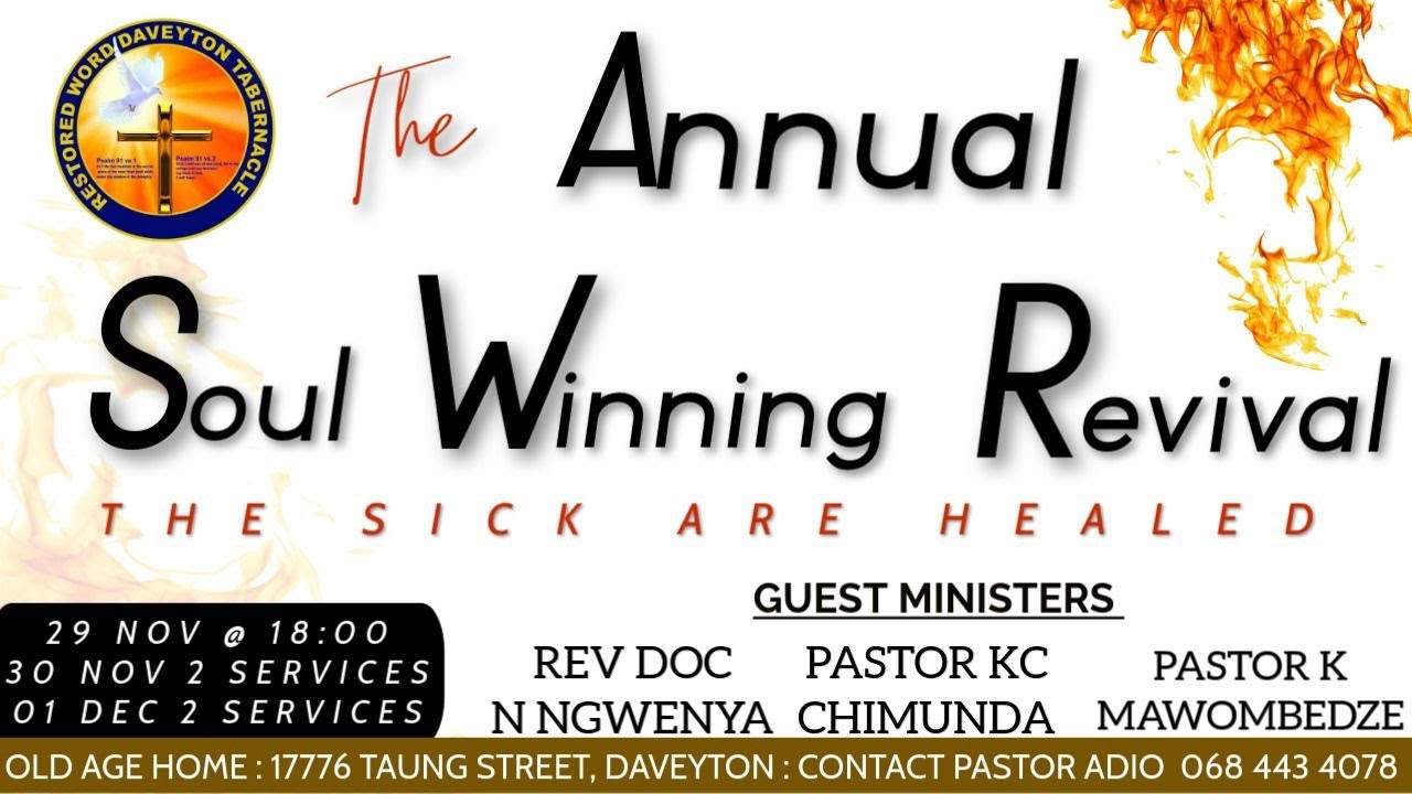 The Annual Revival Meetings | Sun 01 December 2024 l Pastor Chimunda ...