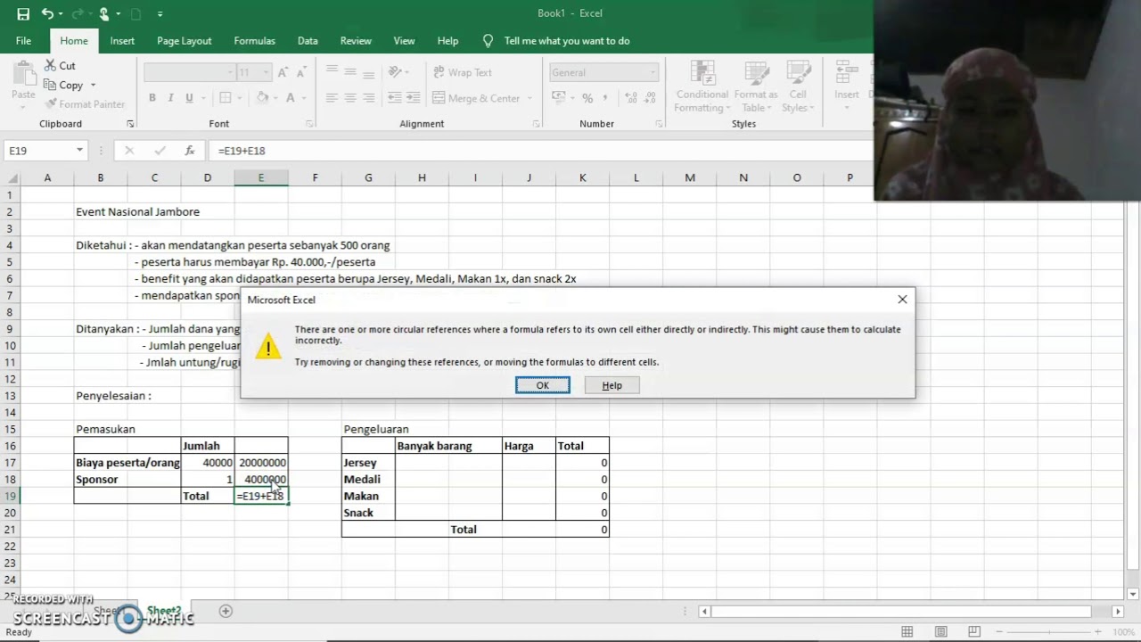 Contoh pengerjaan Ms. Excel dalam sebuah kasus - YouTube