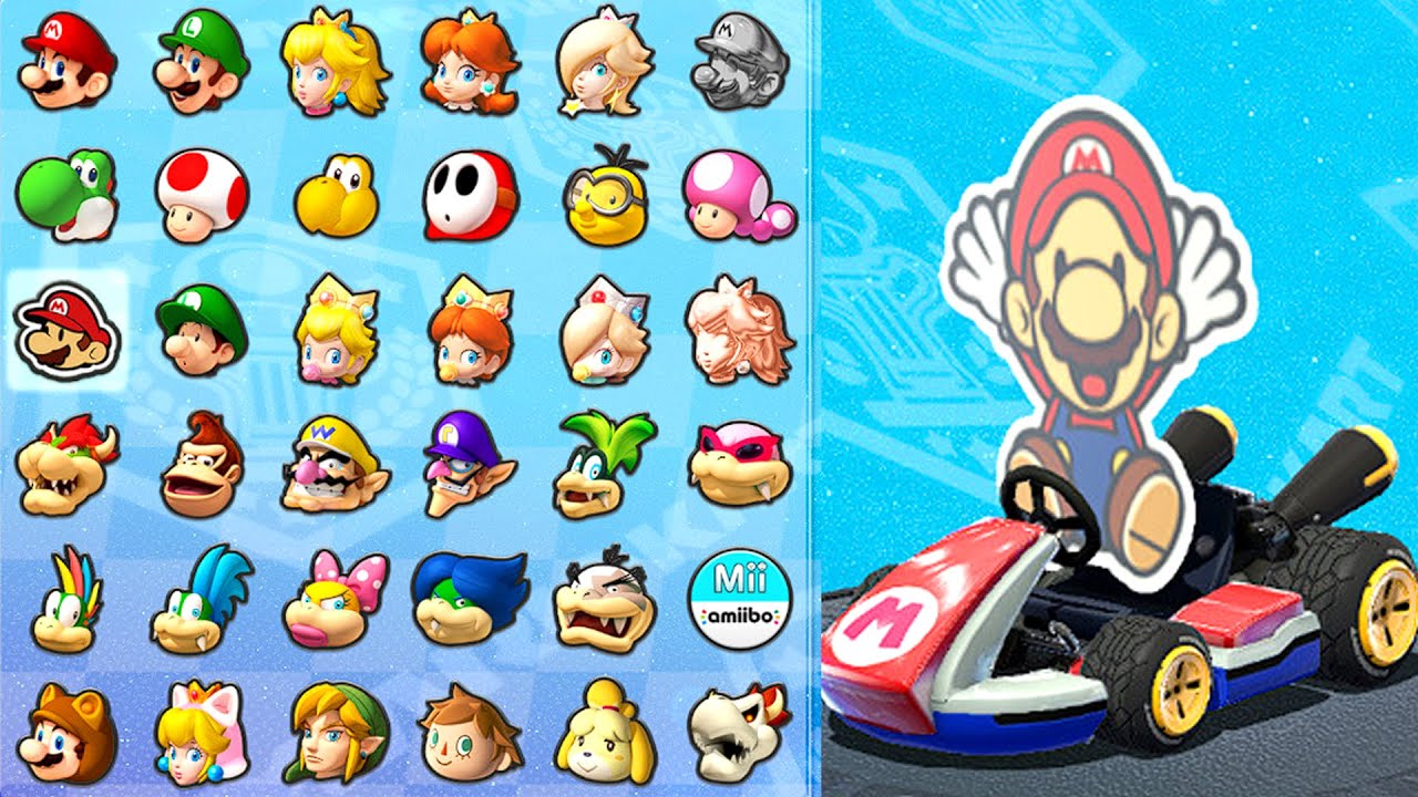 Playable Paper Mario in Mario Kart 8! - YouTube