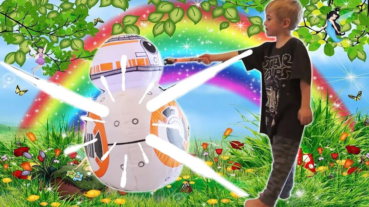 Little Max Turns BB 8 Inflatable into Real Little Robot Buddy! Plus ...