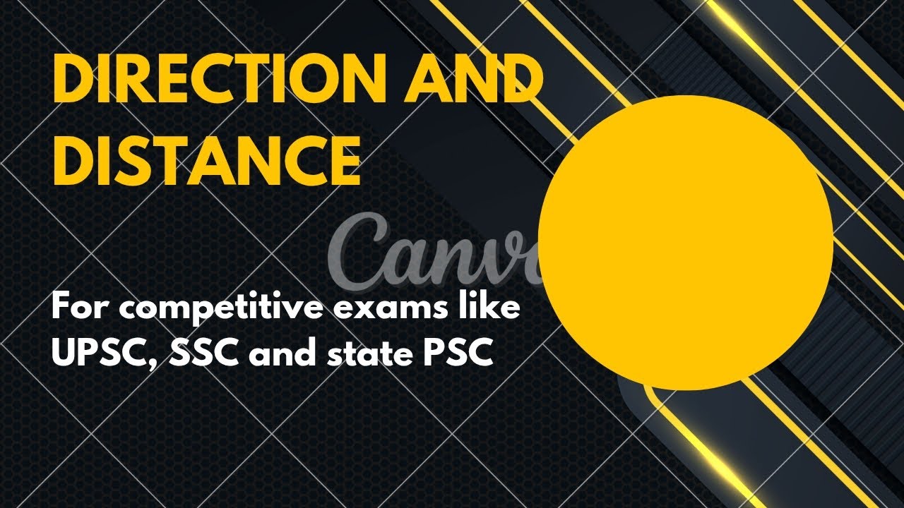 Direction and distance: concept plus questions, shortcut trick - YouTube