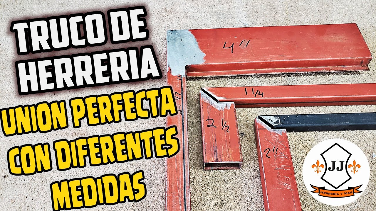 TRUCO DE HERRERIA - CORTE A 45 GRADOS EN DIFERENTES MEDIDAS DE PERFILES ...