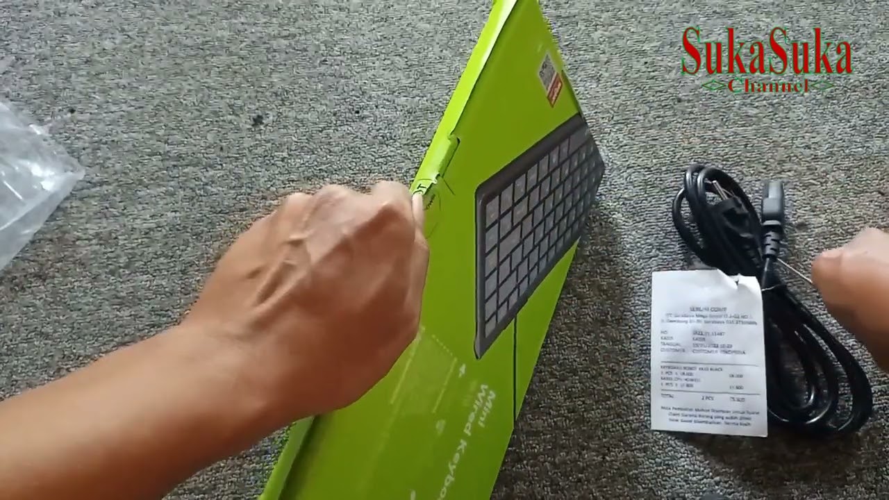 unboxing keyboard merk ROBOT RK10 mini - YouTube