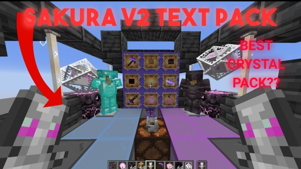 SAKURA V2 Crystal PvP pack review. need mods for discord add me ...