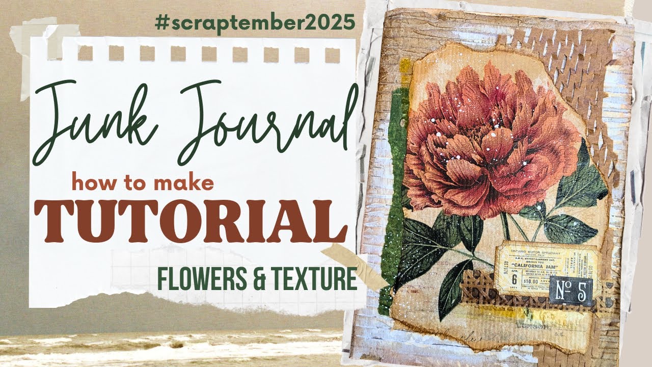 Junk Journal TUTORIAL: Lay-flat Cover | #scraptember2025 ...