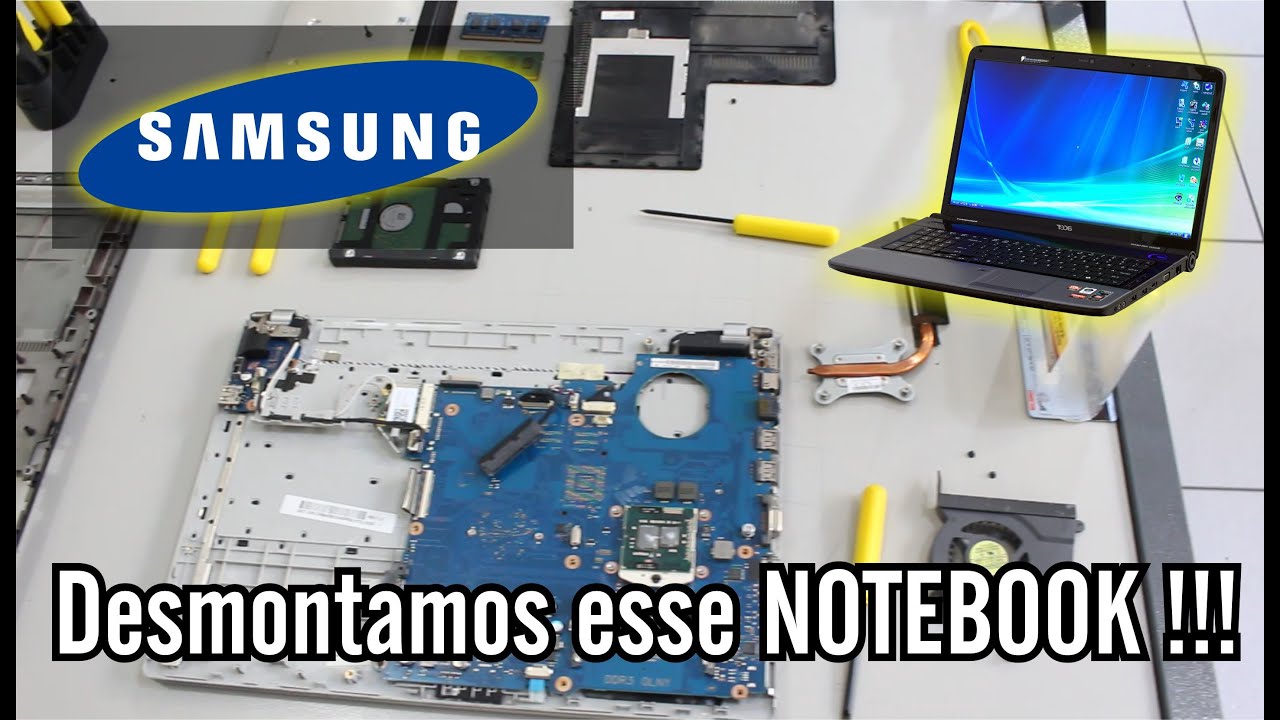 Como é um Notebook desmontado? - Samsung RV411 - YouTube