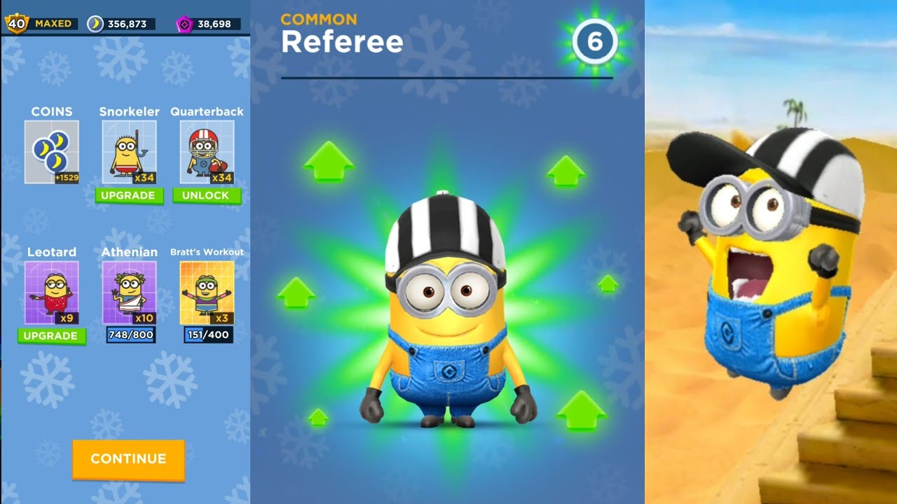 Minion Rush - Referee Costume Level 6 Despicable Me minions gameplay ...