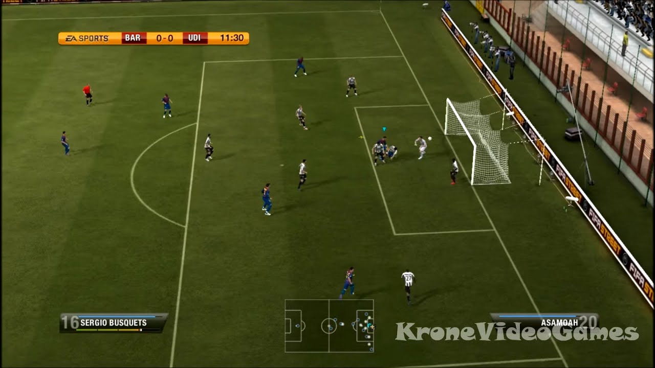 FIFA 12 - FC Barcelona vs Udinese - Gameplay (PC HD) - YouTube