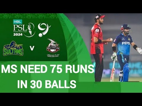 LQ_v_ MS_ Match_MS_Need_75_Runs_In_30_Balls - YouTube