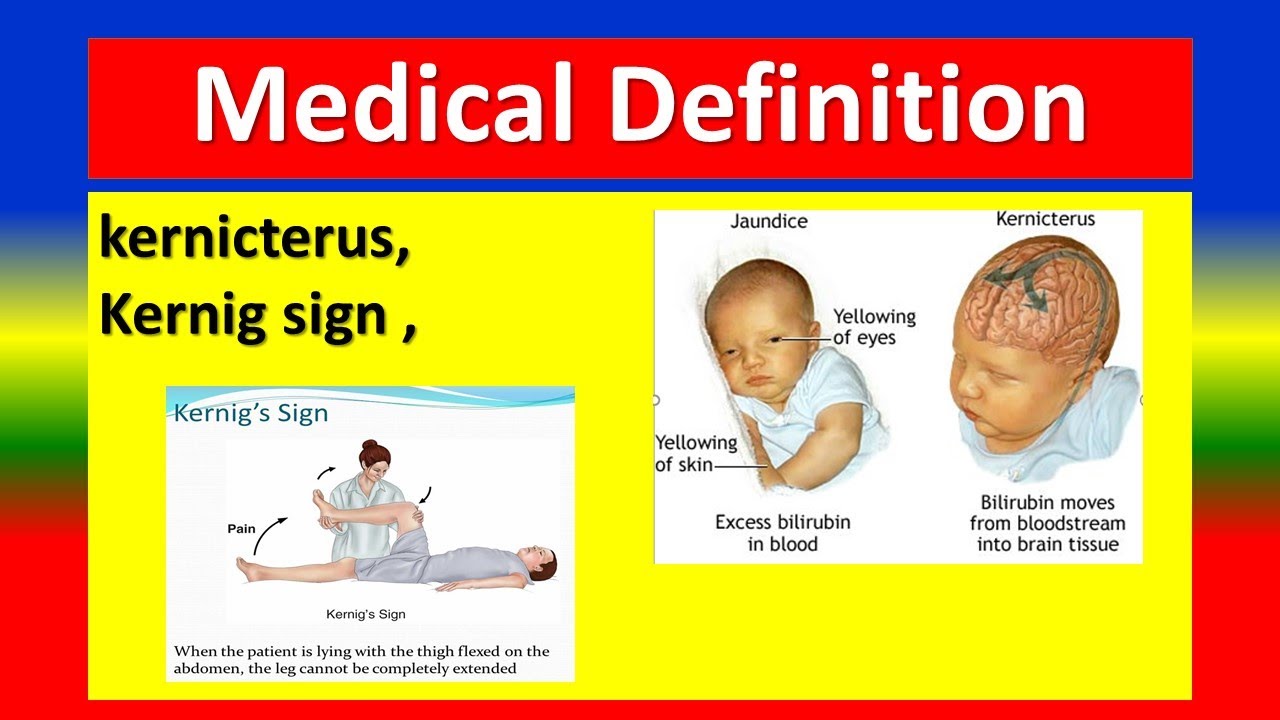 MEDICAL DEFINITION - kernicterus, Kernig sign , - YouTube