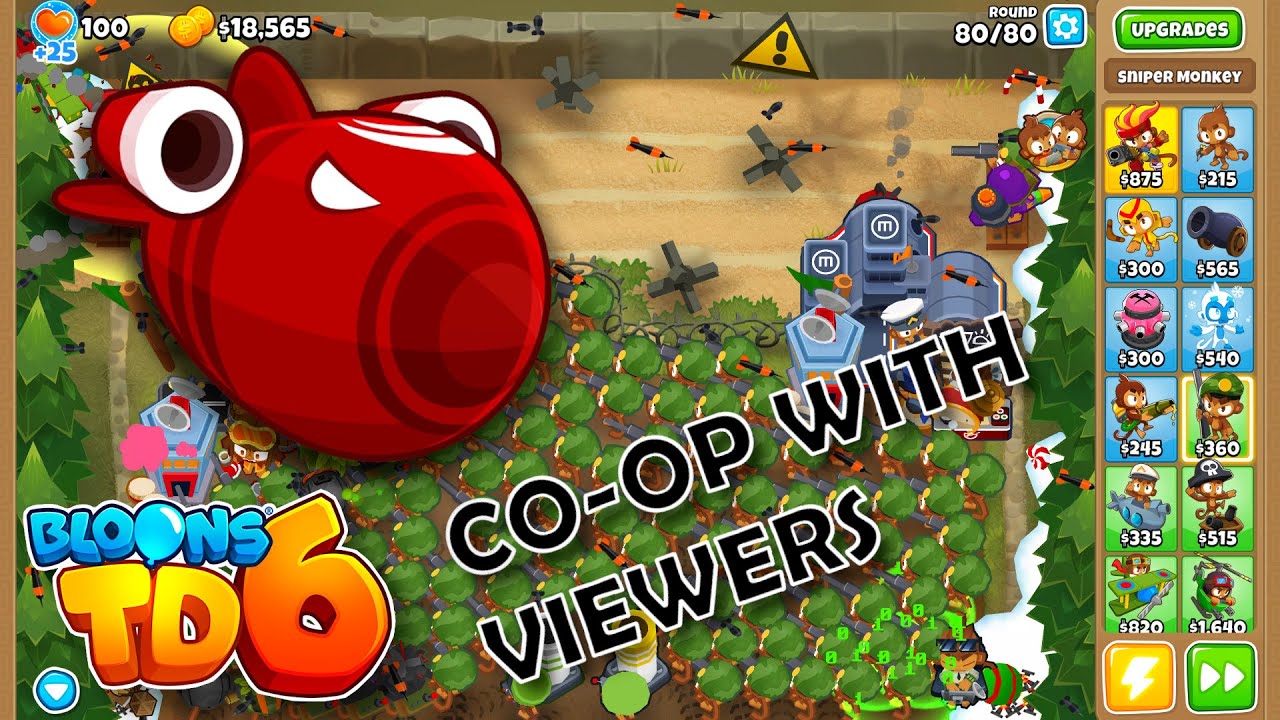 BTD6 co-op mode with viewers! (6) (LIVE STREAM) - YouTube