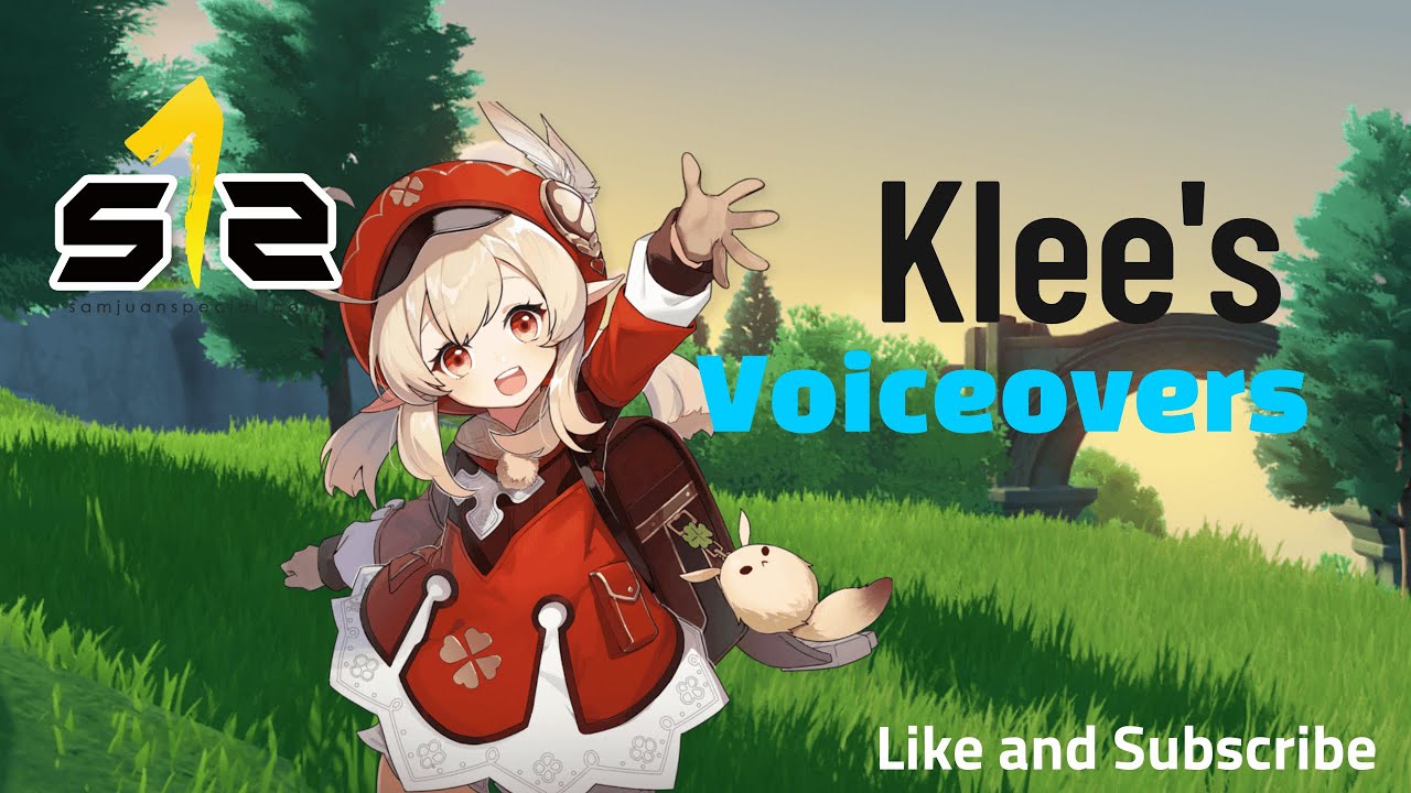 Klee's voice over in Genshin Impact - YouTube