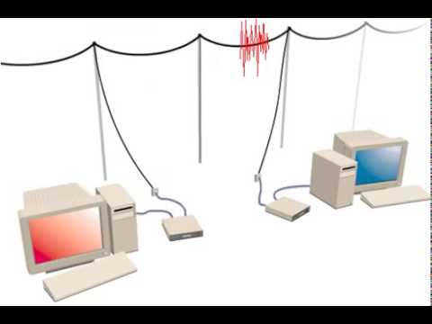 understanding working of modem - YouTube