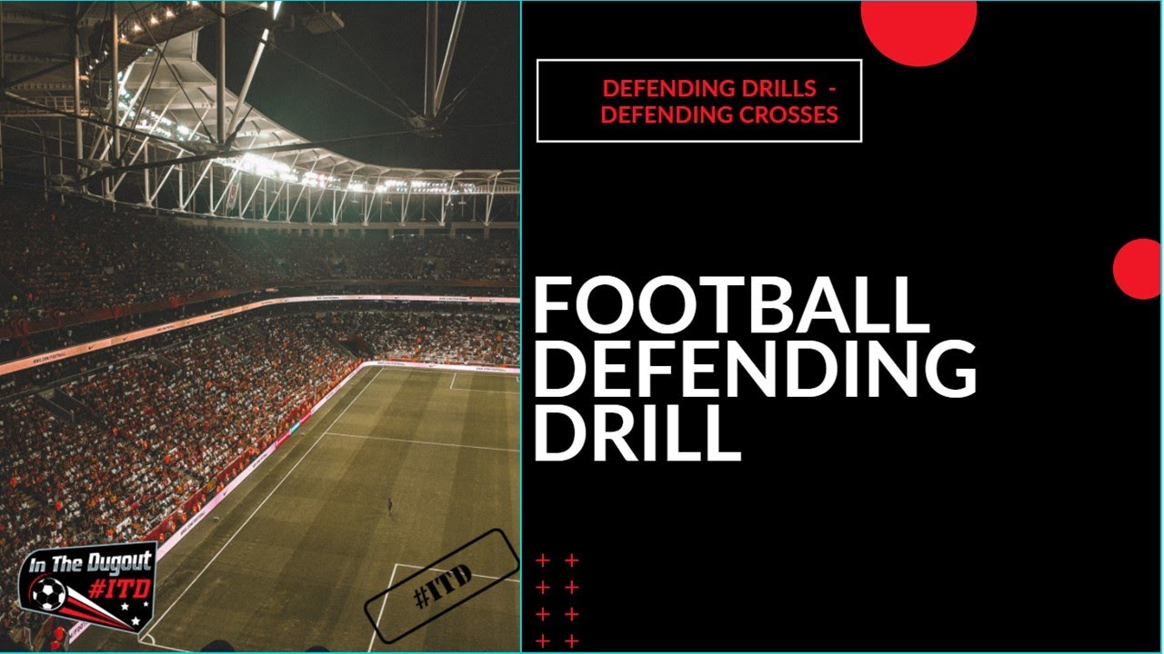 Football Defending Training Drill - Defending Crosses - YouTube