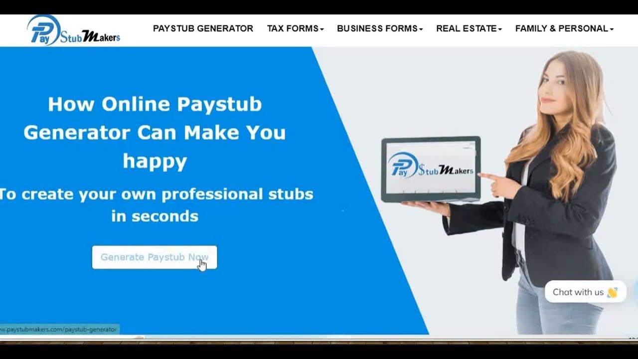 How to create Proof of Income | online pay stub generator - YouTube