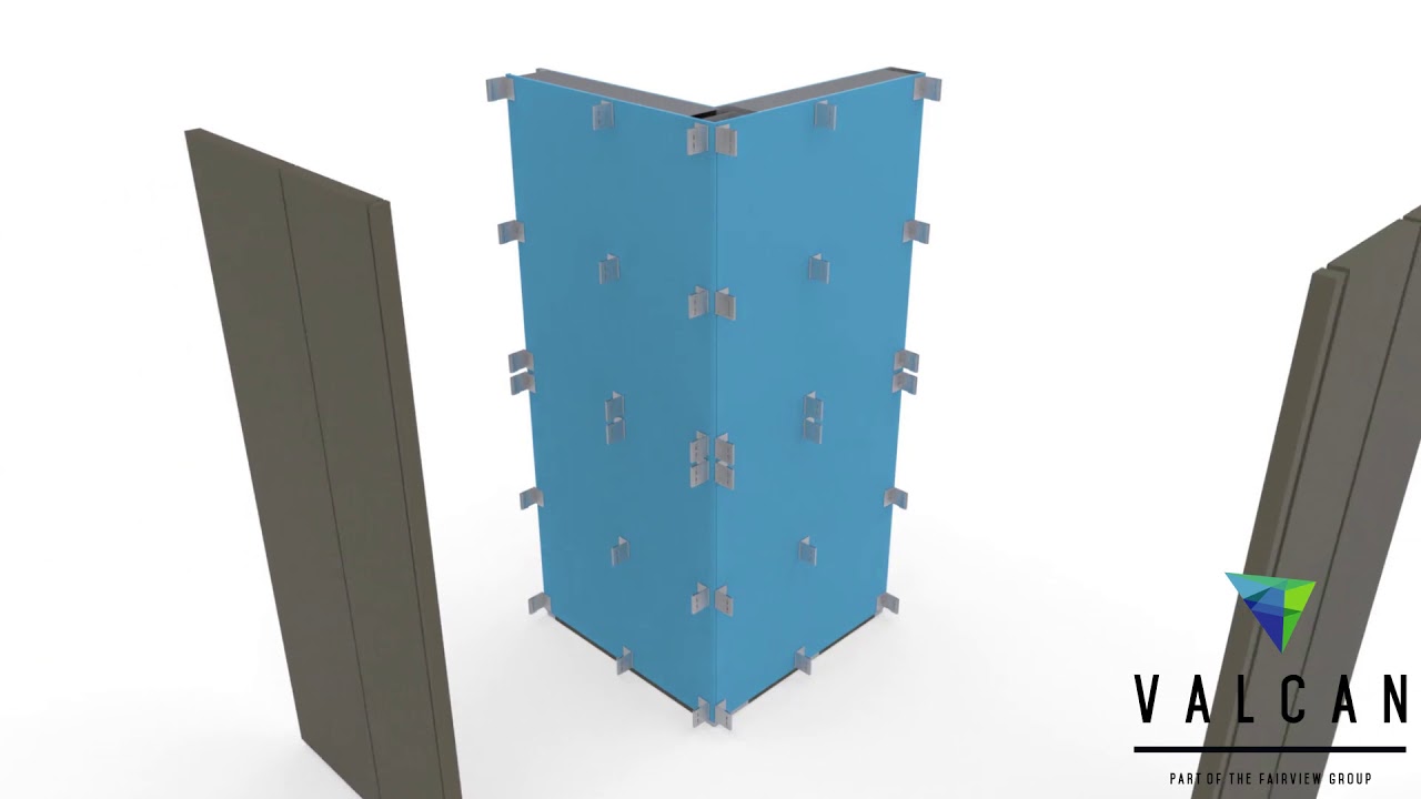 Vitrabond or Vitradual non-combustible rivet fix full system animation ...