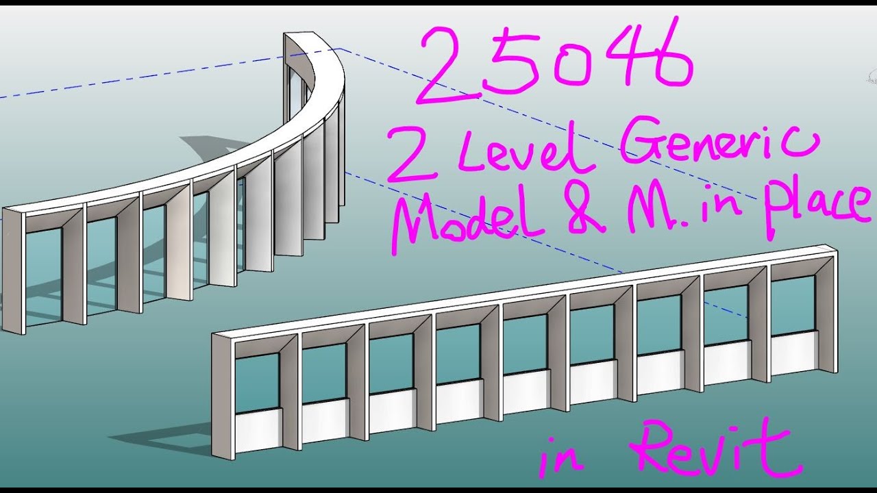 25046 - 2 Level Generic Model and Model in Place Exercise in Revit ...