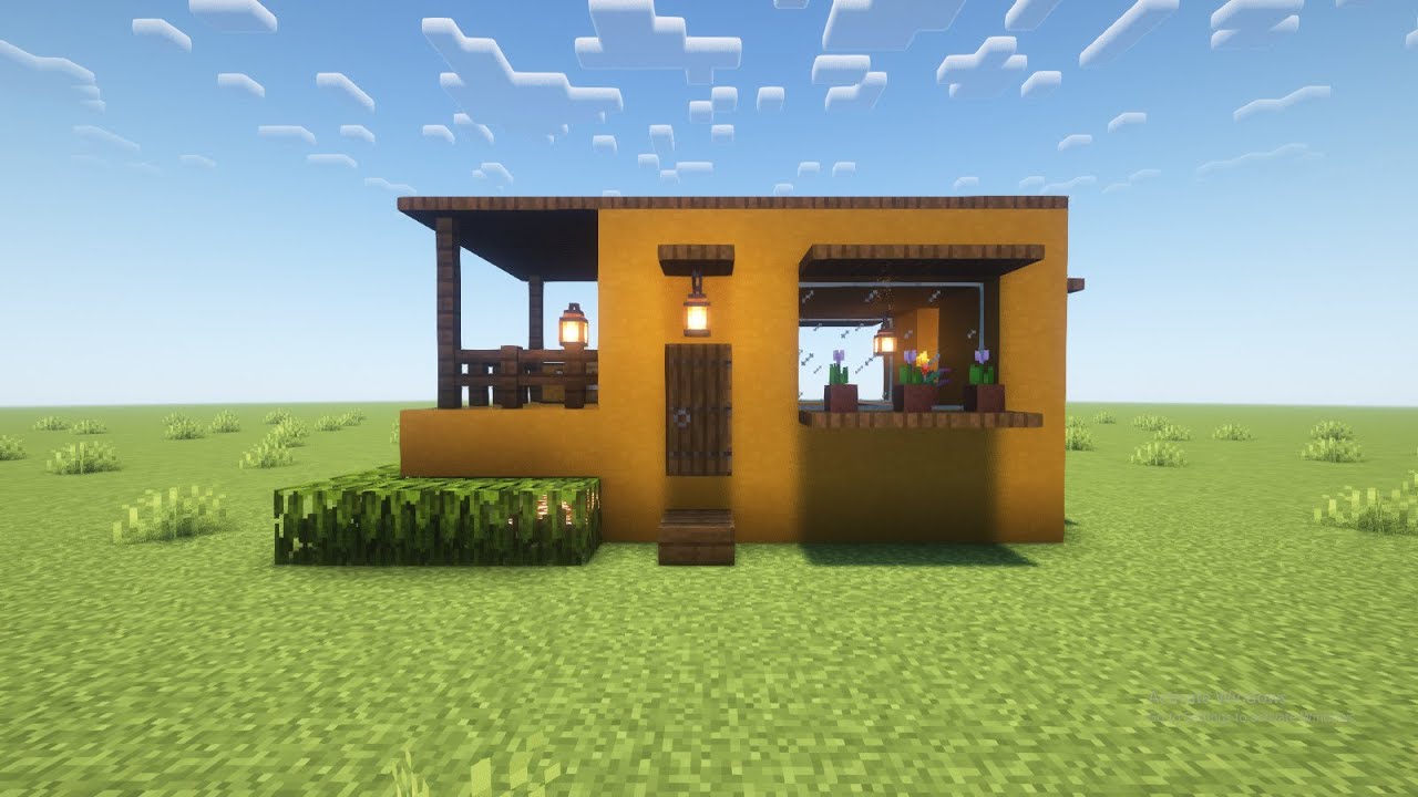 How To Build Small Terracotta House In Minecraft - YouTube