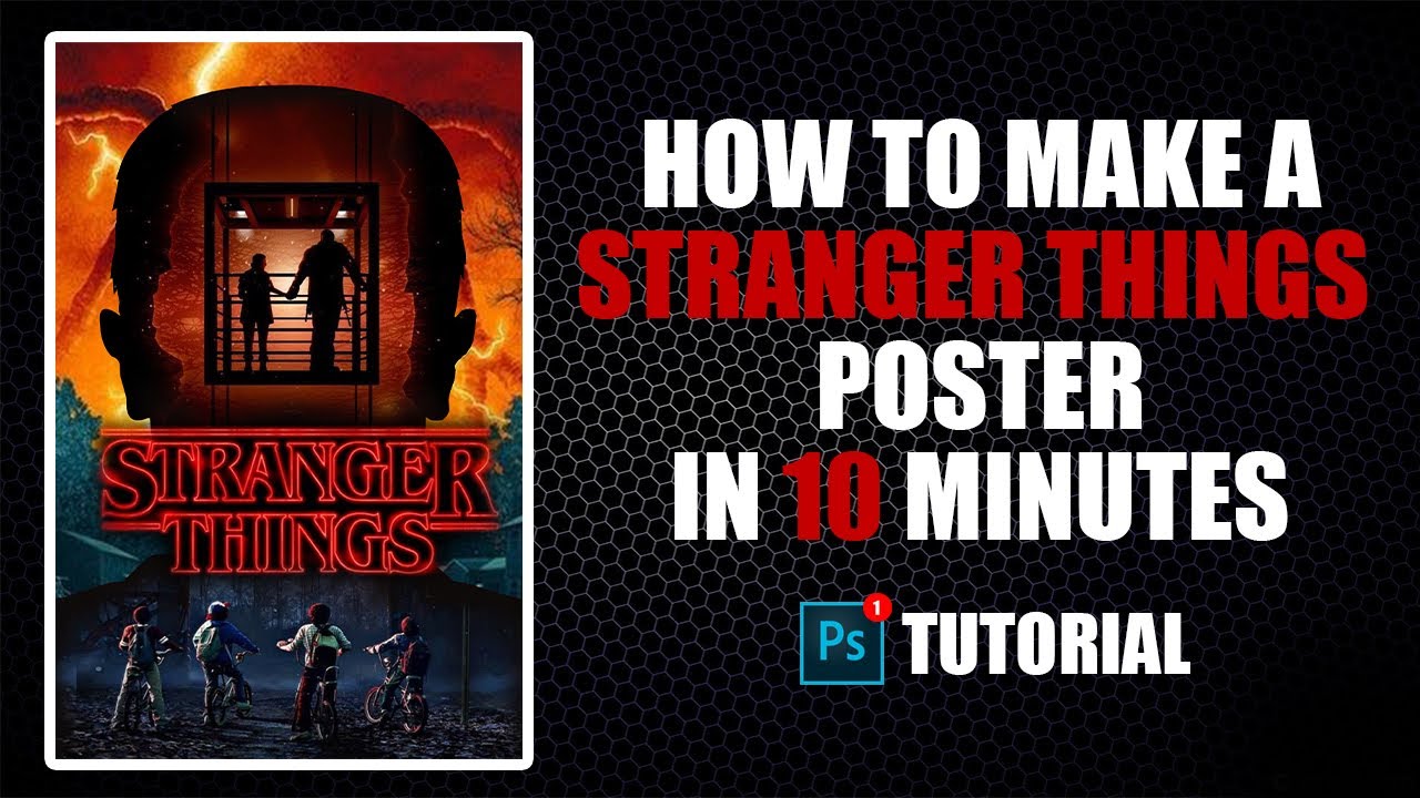 How to make a Stranger Things Poster in Photoshop[In 10 minutes] - YouTube