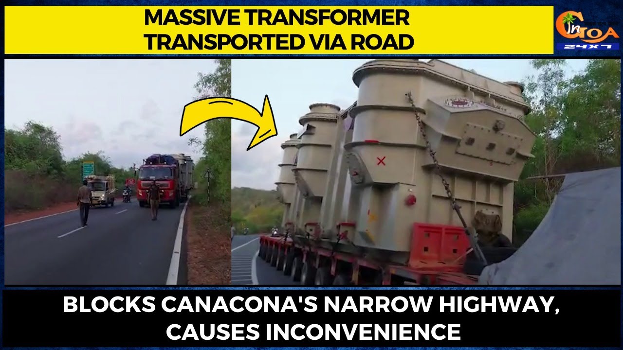 #MustWatch- Massive power transformer transported via road, blocks ...