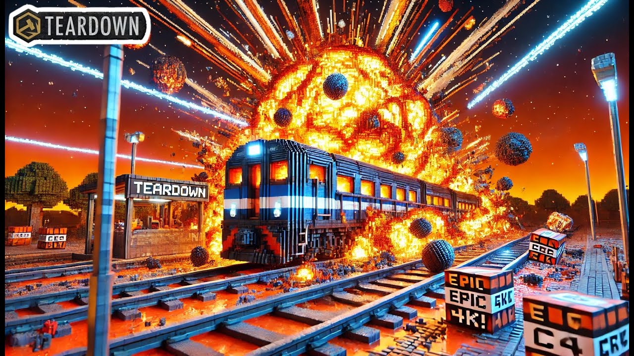 Blowing Up a Train with C4 in Teardown Sandbox – Epic Destruction in 4K ...