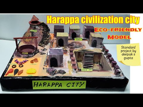 harappan civilization city model eco-friendly #harappacivilizationmodel ...