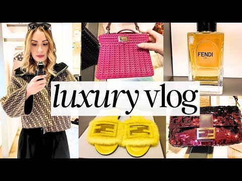FENDI PARADISE! 😍 Luxury shopping at FENDI FLAGSHIP ROME VLOG