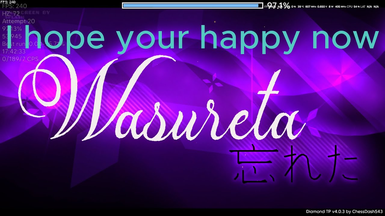 I Rebeat Wasureta (100%) Cuz Global Demon List Didn't Accept My ...