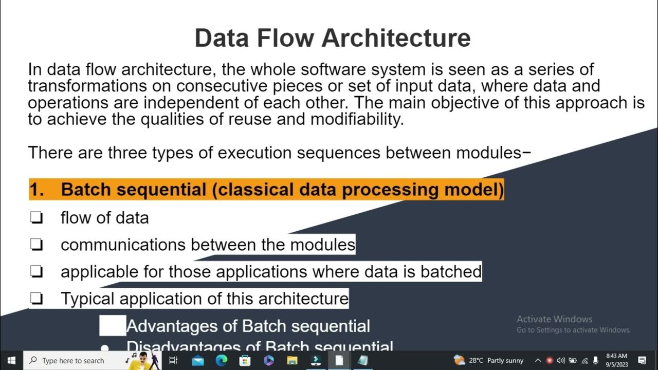What is Data Flow Architecture? - YouTube