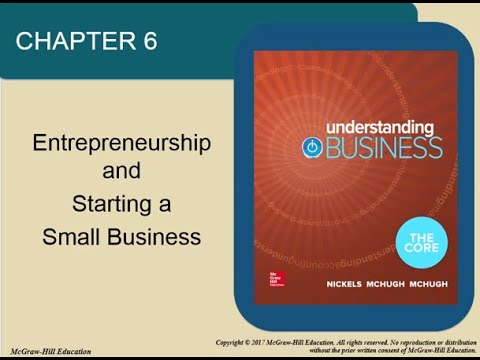 BUS 101 Online CH 6 Entrepreneurship and Small Business - YouTube
