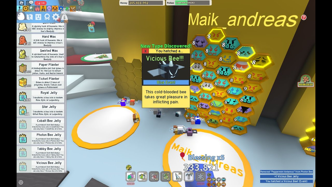 Buying the vicious bee and getting a gifted commander bee gifted! - YouTube