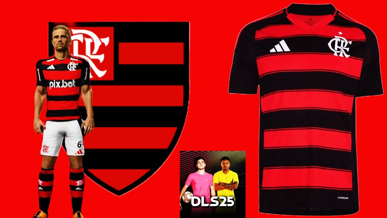 KIT DO FLAMENGO 2025 PARA DLS - YouTube
