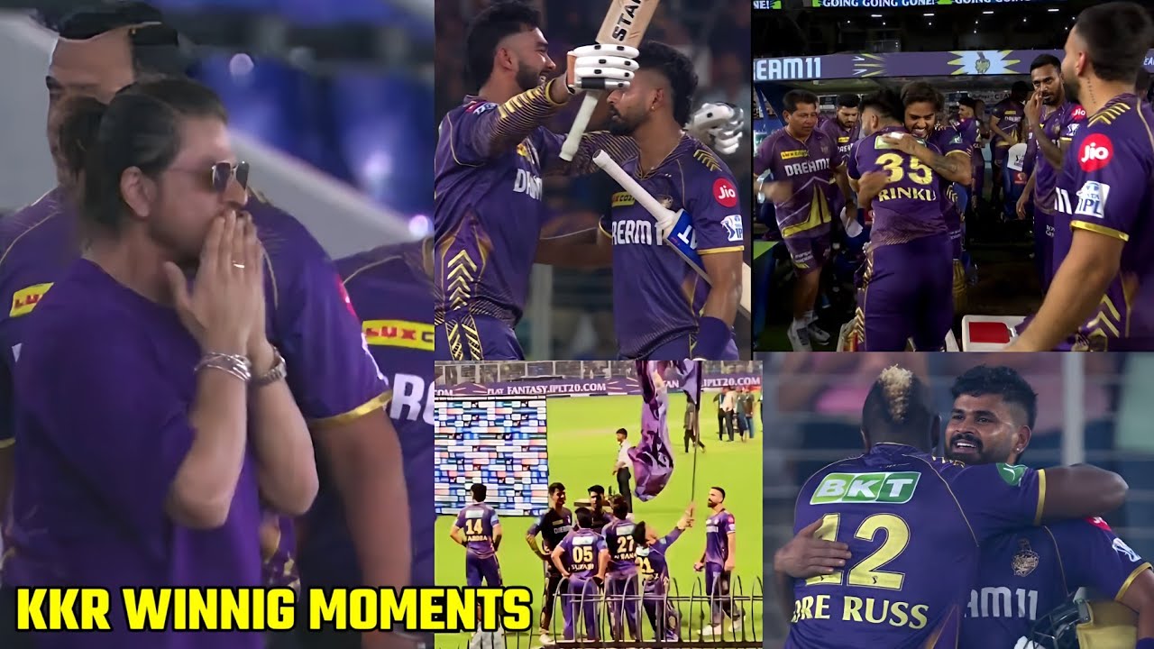 KKR Winning moments | kkr winning celebration after reaching into IPL ...