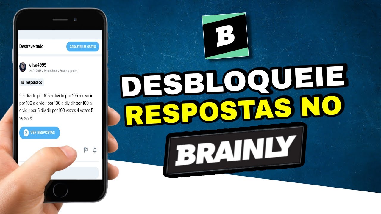 COMO DESBLOQUEAR AS RESPOSTAS DO BRAINLY PELO CELULAR - Atualizado ...
