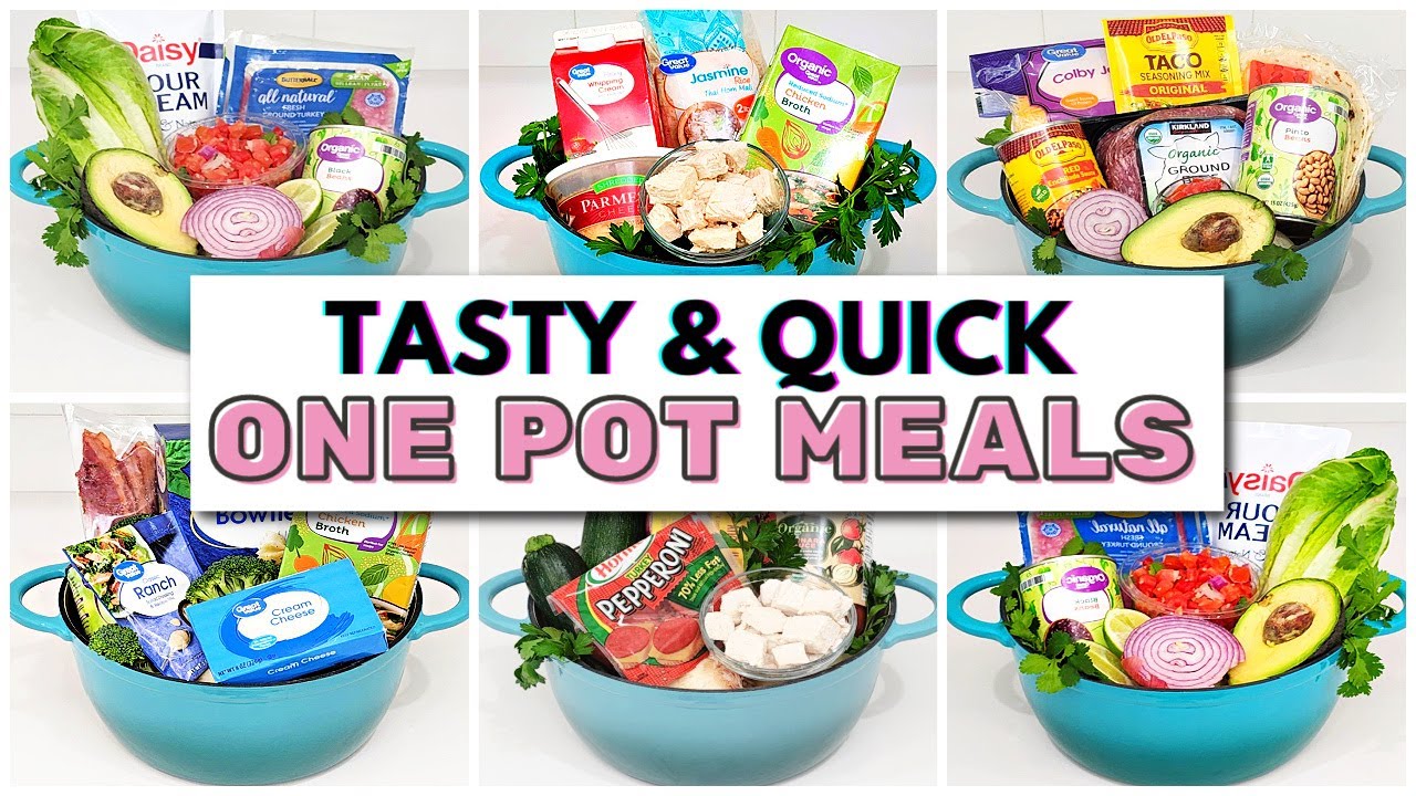 5 QUICK & TASTY One Pot Meals | About $10 and Under 30 Mins! - YouTube