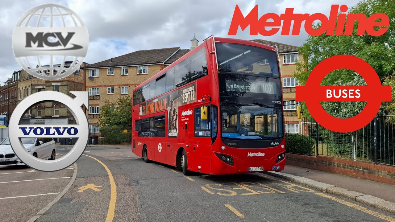Metroline London: 107 from Edgware to New Barnet Station Via Elstree ...