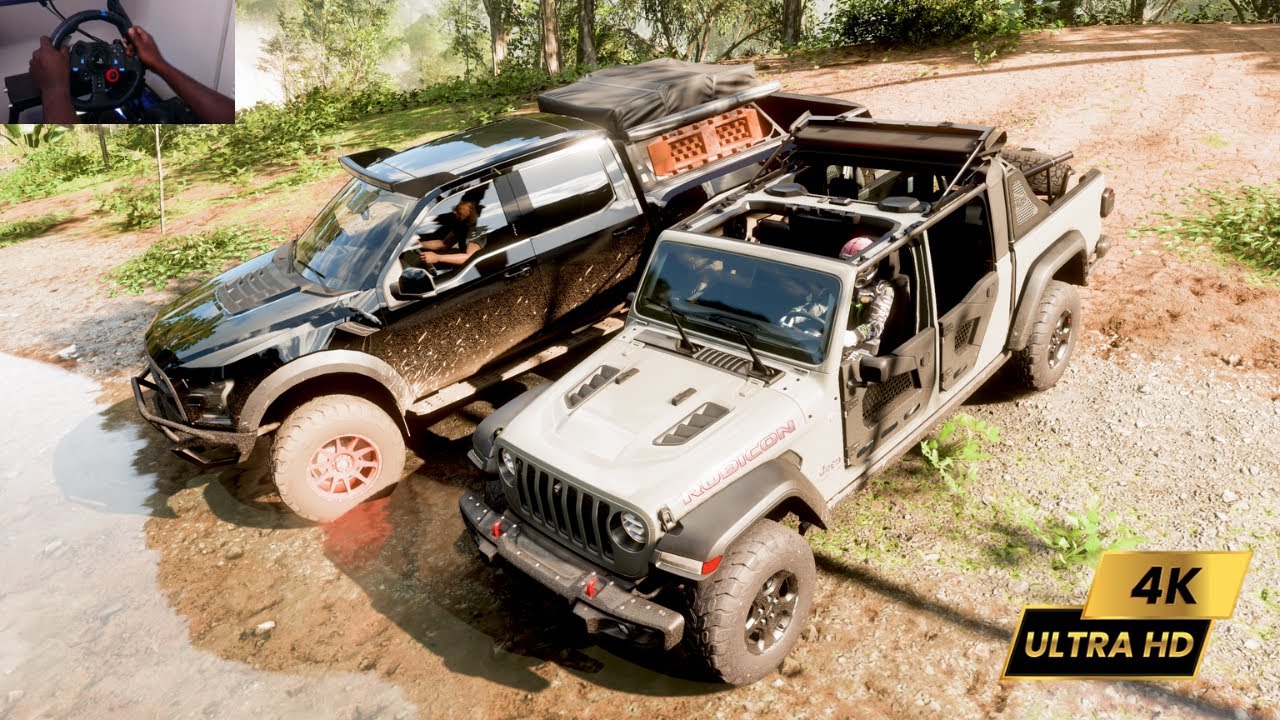 Offroad Convoy JEEP RUBICON & FORD VRAPTOR Forza Horizon 5 | | Logitech G29 Steering Wheel ...