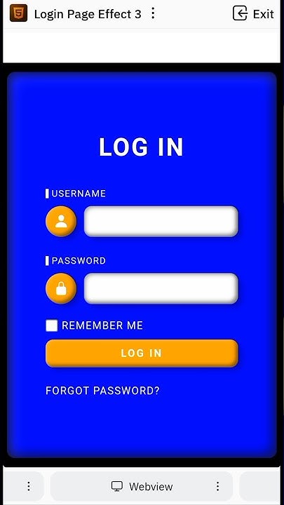 Login Page Effect 3 | Mini Program | Web Suite Mini Program | Web Development Mini Program - YouTube