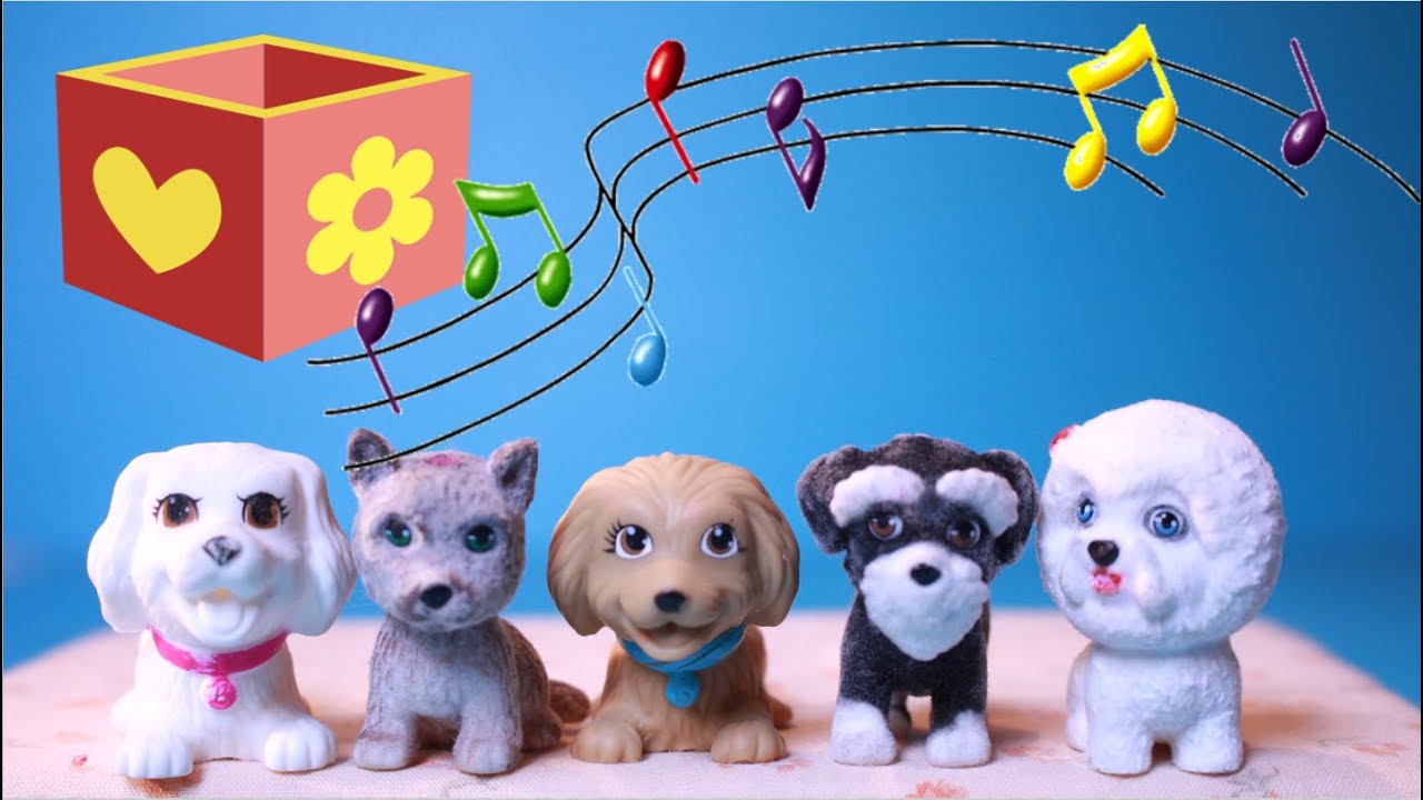 Five little puppies | Bellboxes | Nursery Rhymes | Five little monkeys ...