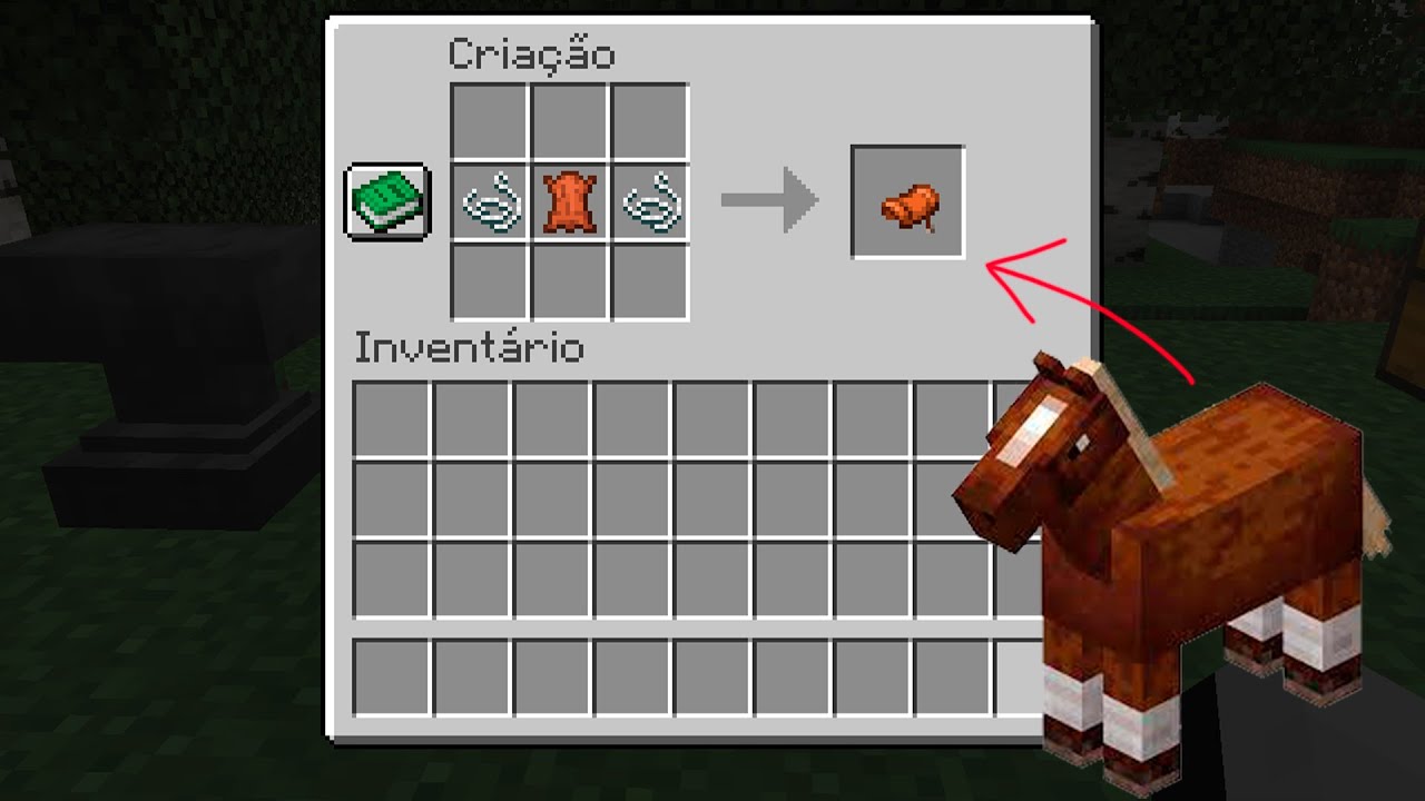 Faça Uma Sela Para Seu Cavalo no minecraft - YouTube