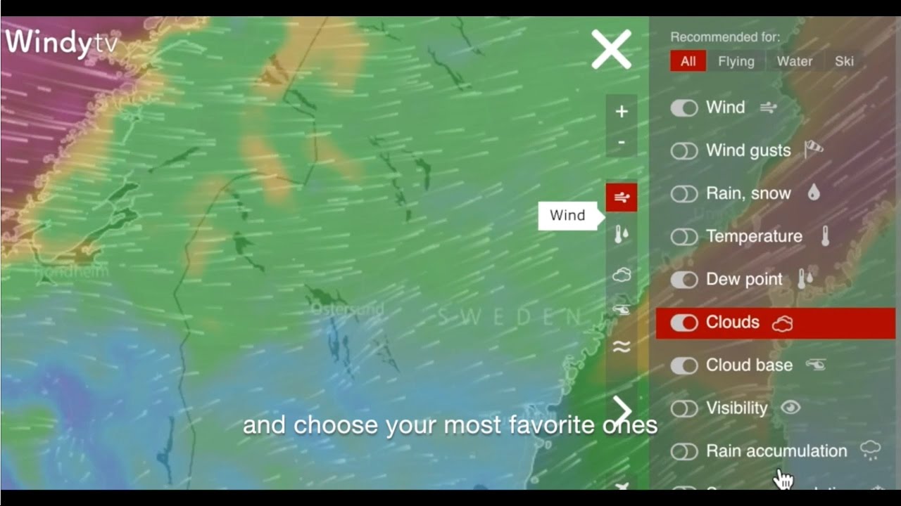 Feature Spotlight: Quick menu -- Windytv, Interactive forecast - YouTube