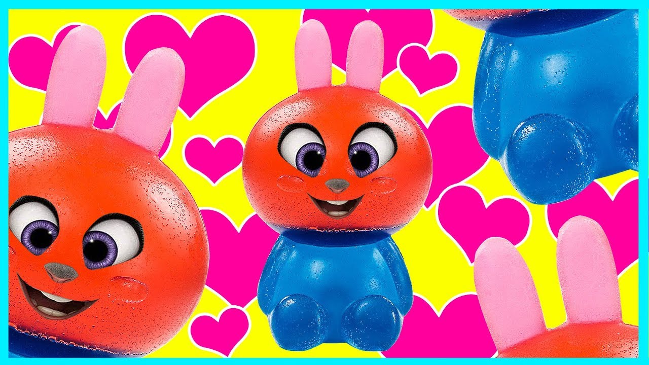 Oddly Most Satisfying Video Ever Cute Jello Jelly Rabbit | Learning ...