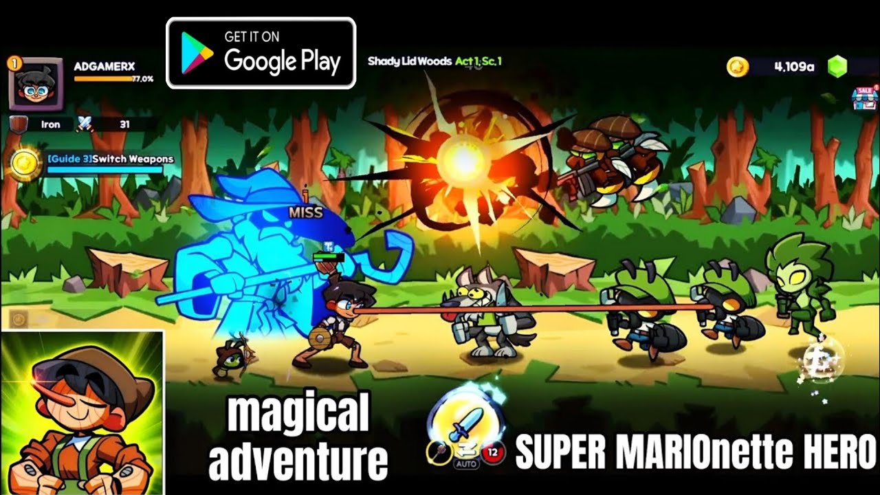 SUPER MARIONETTE HERO ANDROID GAMEPLAY The comical journey of the ...