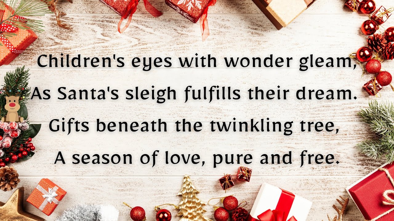 Christmas Day Poem in English| Poem on Christmas Day| Christmas Day ...