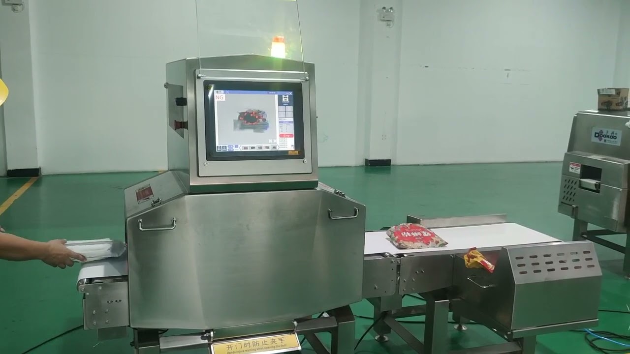 Food X-ray Inspection System For Metalized Foil Packaging Material With ...