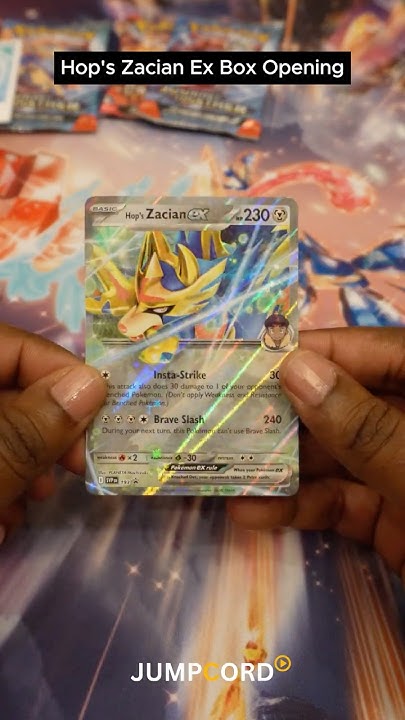 Pokémon TCG: Hop's Zacian Box Set opening! 🌟 #pokemon #pokémon #tcg #jumpcordmedia - YouTube