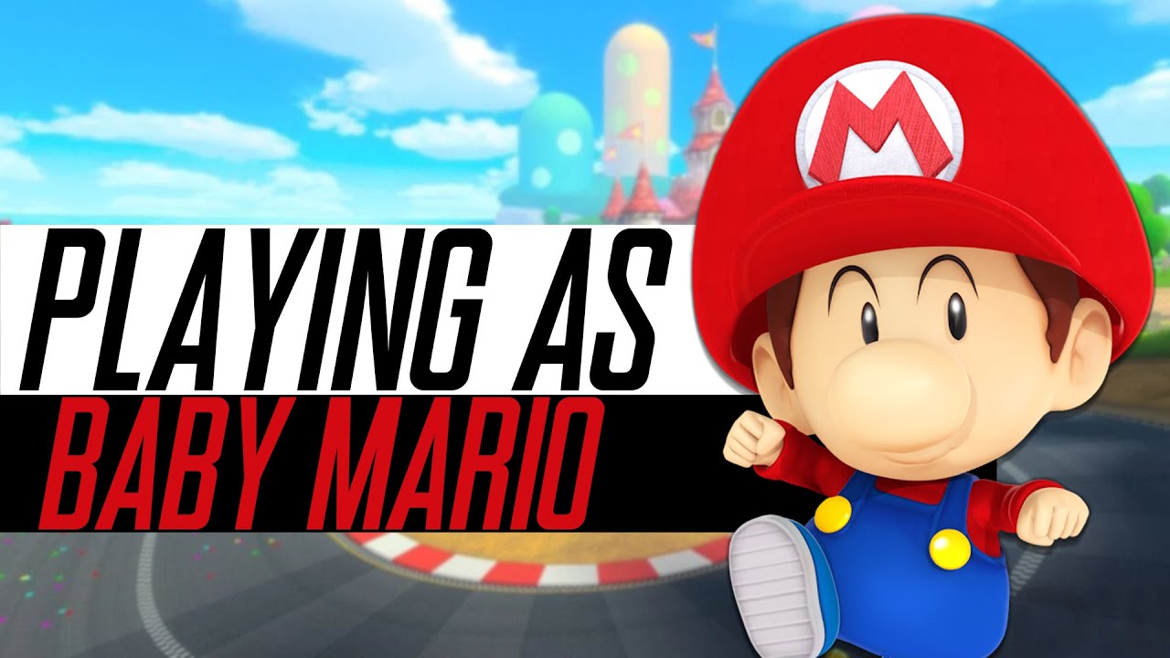 Playing As Baby Mario - Mario Kart 8 Deluxe - YouTube